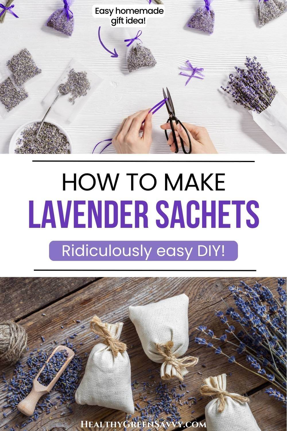 How to Make Lavender Sachets (Ridiculously Easy DIY)