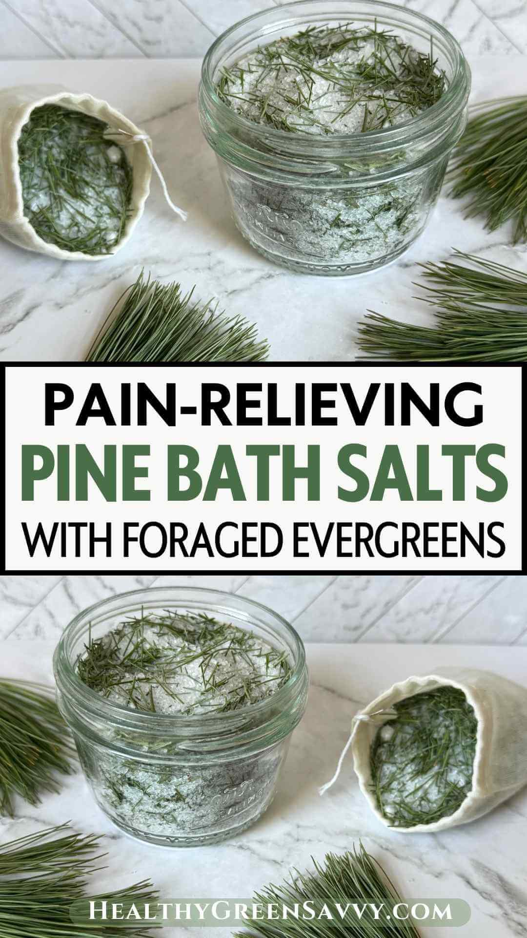 Pine Bath Salt Recipe for Relaxation and Pain Relief